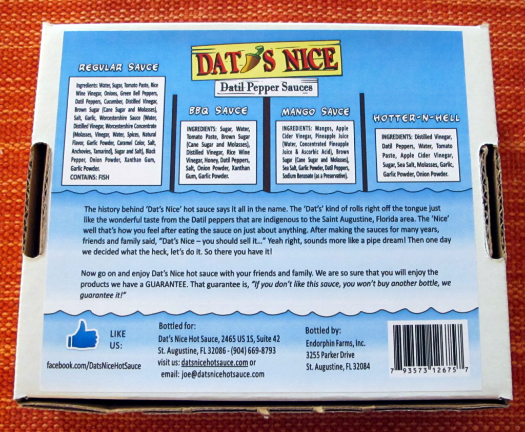 Dat’s Nice Sampler Pack | Dat's Nice Datil Pepper Sauce